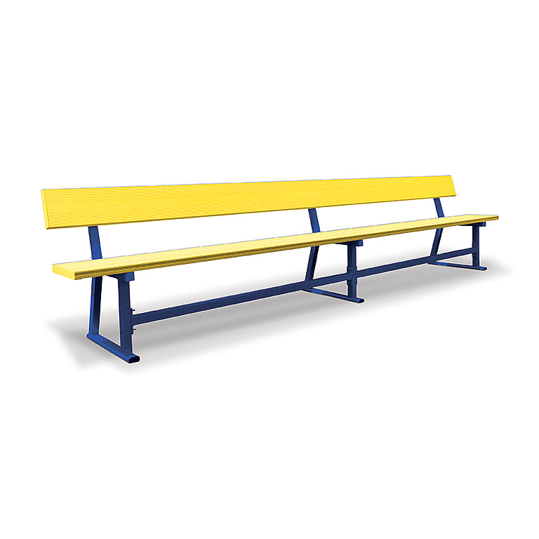 Team Sideline Bench With Back - Team Seating & Bleachers - UCS Spirit