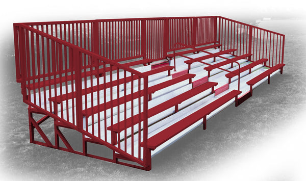 Modular Closed Deck Bleachers - All - UCS Spirit
