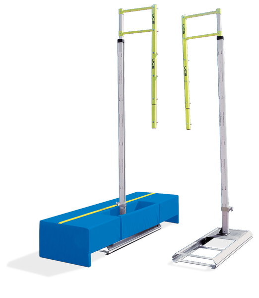 Gold Series Pole Vault Standards - Pole Vault Standards & Base Pads ...